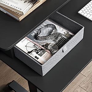 CubiCubi Electric Standing Desk with Double Drawers, 55x24 Inch Height Adjustable Sit Stand Desk with Storage Shelf, Home Office Computer Workstation, Black