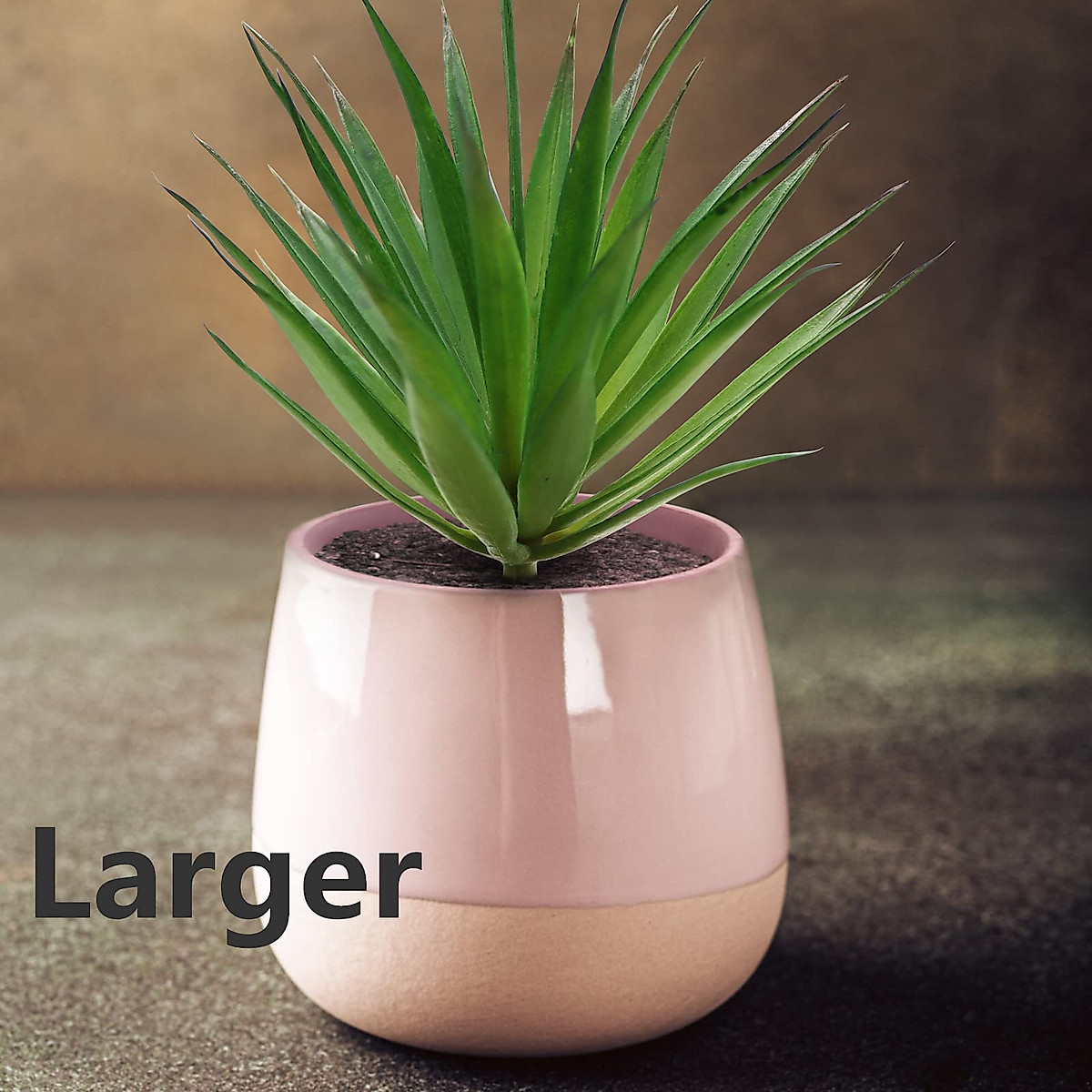 HECATY 5 Pcs Faux Succulents Set,Realistic Large Fake Succulents,Artificial Hanging Ornaments Fleshed Plant Textured for Home Garden Wedding Party Decoration (green)