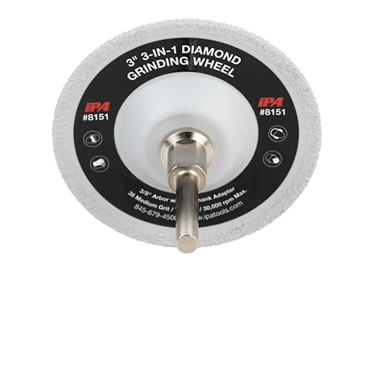 Innovative Products Of America - 3 3-In-1 Diamond Grinding Wheel (8151), One Size