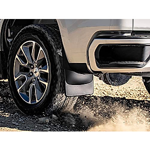 WeatherTech Custom No Drill Splash Guard MudFlaps for Ram Truck 1500, Ram 1500 - Front & Rear Set (110093-120093), Black