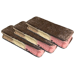 HM Freeze Dried Ice Cream Food - Neapolitan 4 Pack - Classic Vanilla, Chocolate and Strawberry Ice Cream