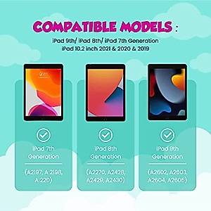 L.O.L. Surprise! iPad Silicone Back Case Cover, Anti Slip Rubber Protective Skin Soft Bumper for Kids iPad 9th (2021)/8th (2020)/7th (2019) Gen (Diva)