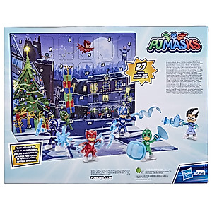 PJ Masks Kids Advent Calendar, 24 Daily Surprise Toys Including PJ Masks Action Figures, Accessories, and Stickers, Countdown Calendar, Ages 3 and Up