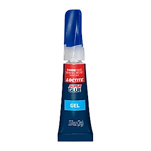 Loctite Super Glue Gel Tube, Clear Superglue for Plastic, Wood, Metal, Crafts, & Repair, Cyanoacrylate Adhesive Instant Glue, Quick Dry - 0.7 fl oz Tube, Pack of 2