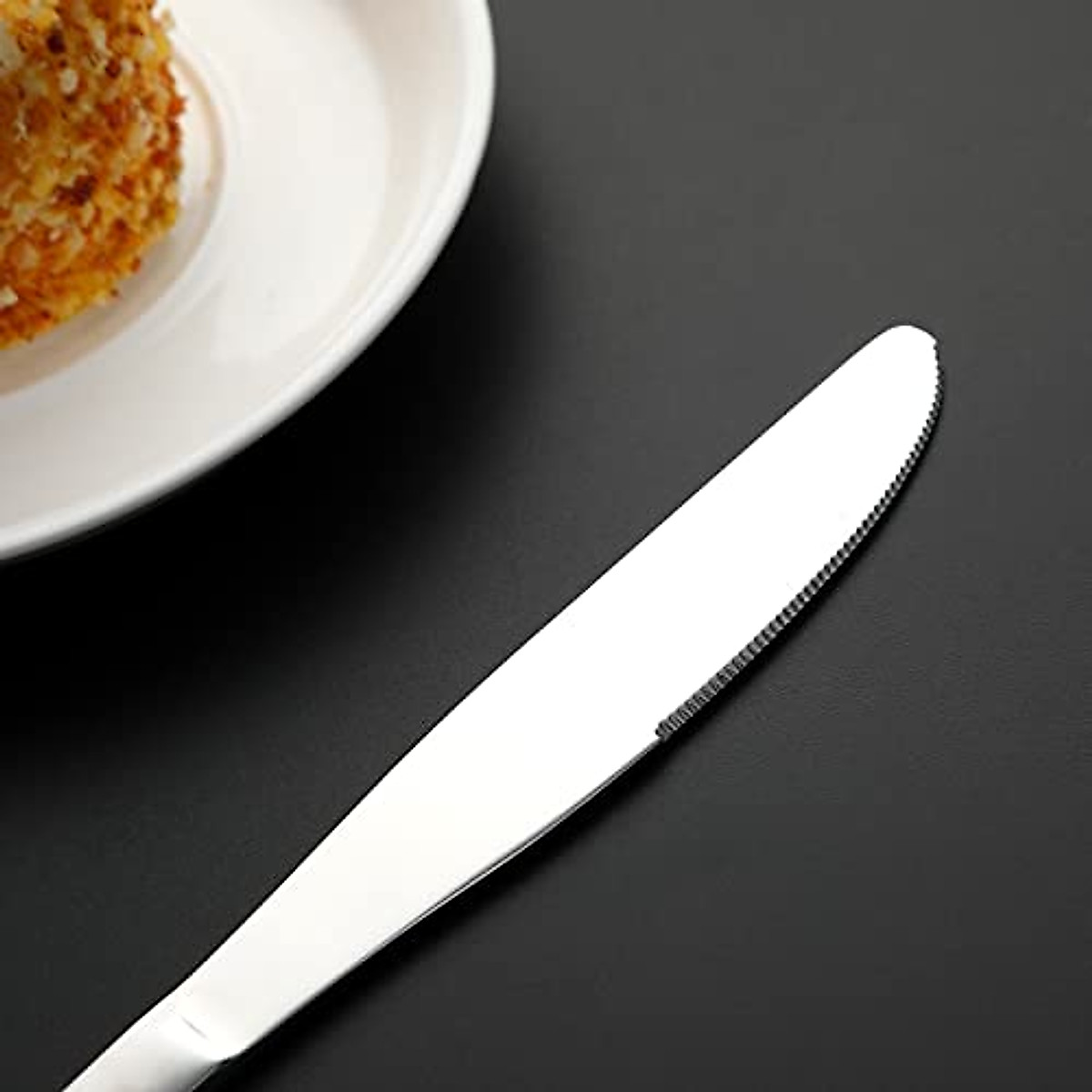 Wyt Dinner Knives Set of 8, Stainless Steel 8 Piece Dinner Knife, Silverware Cutlery Table Knives 9.1-Inch, Mirror Polish and Dishwasher Safe