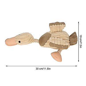 Cyrank Plush Dog Toy, Squeaky Dog Toys Cute Duck Shape Dog Chew Tough Toy Tug of War Dog Toys Stuffed Animal Dog Toys Puppy Teething Toys Durable Interactive Dog Toys for Small Medium Large Dogs