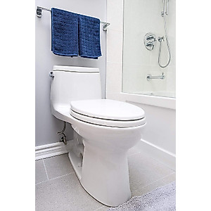 DANCO Universal Stick On Toilet Seat Bumpers Kit | Strong Self-Adhesive Pads | Rubber Replacement Bumpers | White | 4 Pack (10062)