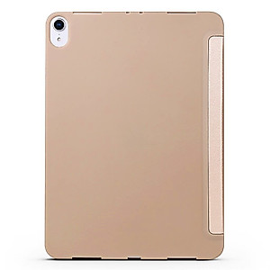 S-Tech Smart Cover for Apple iPad Pro 11 Inch (1st Generation 2018 Model Year) Magnetic Tri Fold Kickstand Case (Gold)