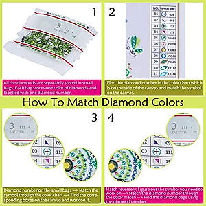 Alloyseed 5D Diamond Painting Folding Storage Cube Box, Foldable Storage Basket Bin Embroidery Cross Stitch Picture Arts Craft for Home Closet Cabinet Bedroom Toys Sundries Organizer 6.7X6.7X6.7