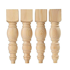 CAROLINA LEG CO. Modern Chunky Bench Legs - Perfect for Coffee Tables - Set of 4 - Made in NC - Dimensions: 3.5" x 16"