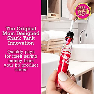 Spatty Lip Gloss Tiny Beauty Spatula (6 Inch Pink) Shark Tank Mom Made Scrapes Last Drop of Lipstick, Concealer, Chapstick, Tiny Makeup Cosmetics Gifts for Women, Teen, Grandma, Mom Stocking Stuffers