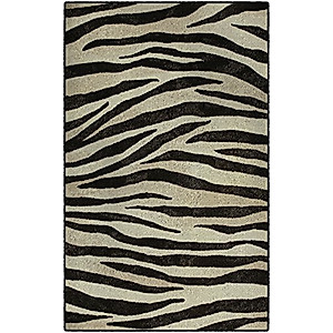 Brumlow Mills Animal Print Pattern Area Rug for Living Room, Dining, Kitchen, Bedroom, Doorway, and Contemporary Home Décor, 2'6" x 3'10", Zebra