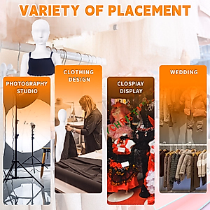 Child Mannequin Kids Dress Form Full Body White Skin Adjustable Detachable Manikin Body Display with Metal Base for Children 43.3 Inches