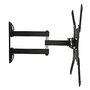 Stainless Steel Portable Monitor Stand for Most 14-55 Inches Flat Curved TVs,Universal TV Wall Bracket up to 30KG Tilting Height Adjustable, Max VESA 400x400mm