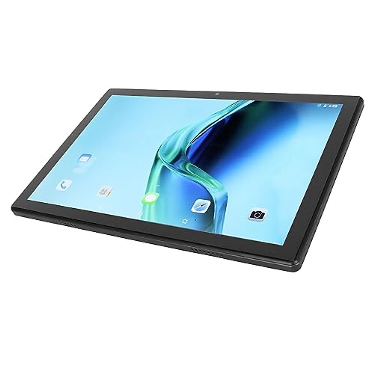 FOLOSAFENAR WiFi Tablet, 8GB RAM 128GB ROM Smart Tablet 3200X1440 Resolution 10.1 Inch 5G WiFi for Studying for Video (Black)