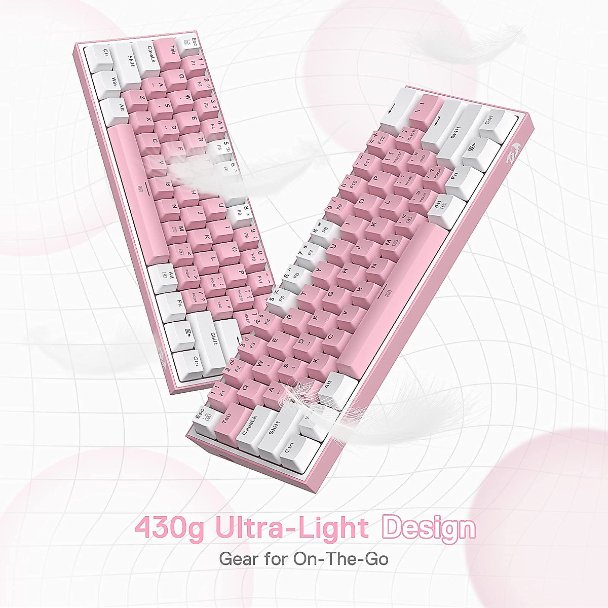 Redragon K617 60% RGB Keyboard P035 Wirst Rest Bundle