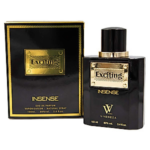 Dumont Exciting Insense - 3.4 oz - Eau De Parfum – Unisex Perfume for Men & Women - Lemon, Herb, Honey, Amber & Chocolate Scent - Long Lasting Cologne Mist & Body Spray - for Him & Her