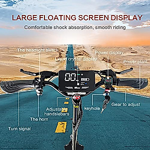 Electric Kick Scooter for Adults - 2500W Motor, Up to 30 MPH & 20-30 Miles, 48V/16AH, 11'' Heavy Duty Vacuum Off-Road Tire, Disc Braking, Adult Electric