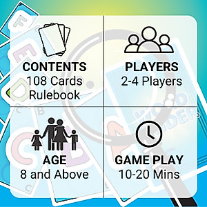 TORTUE Word Finder - Quick Simple Card Game to Boost English Vocabulary for Ages 7-99 Years | Family Safe | Form Words | Think of Combinations | 2-4 Players
