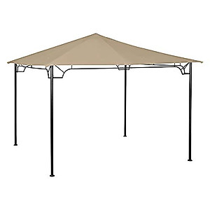 Garden Winds Replacement Canopy for 10 x 10 Accented Frame Gazebo - Riplock 350 - Beige