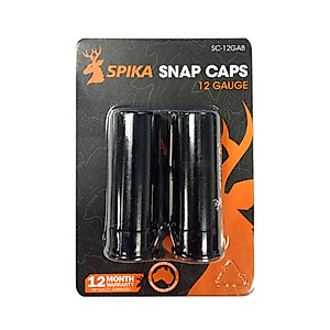 SPIKA 12 Gauge Snap Caps,Aluminium 12 ga Shotgun Dummy Rounds,12g Dry Fire Practice Blank Shells [2Pcs]