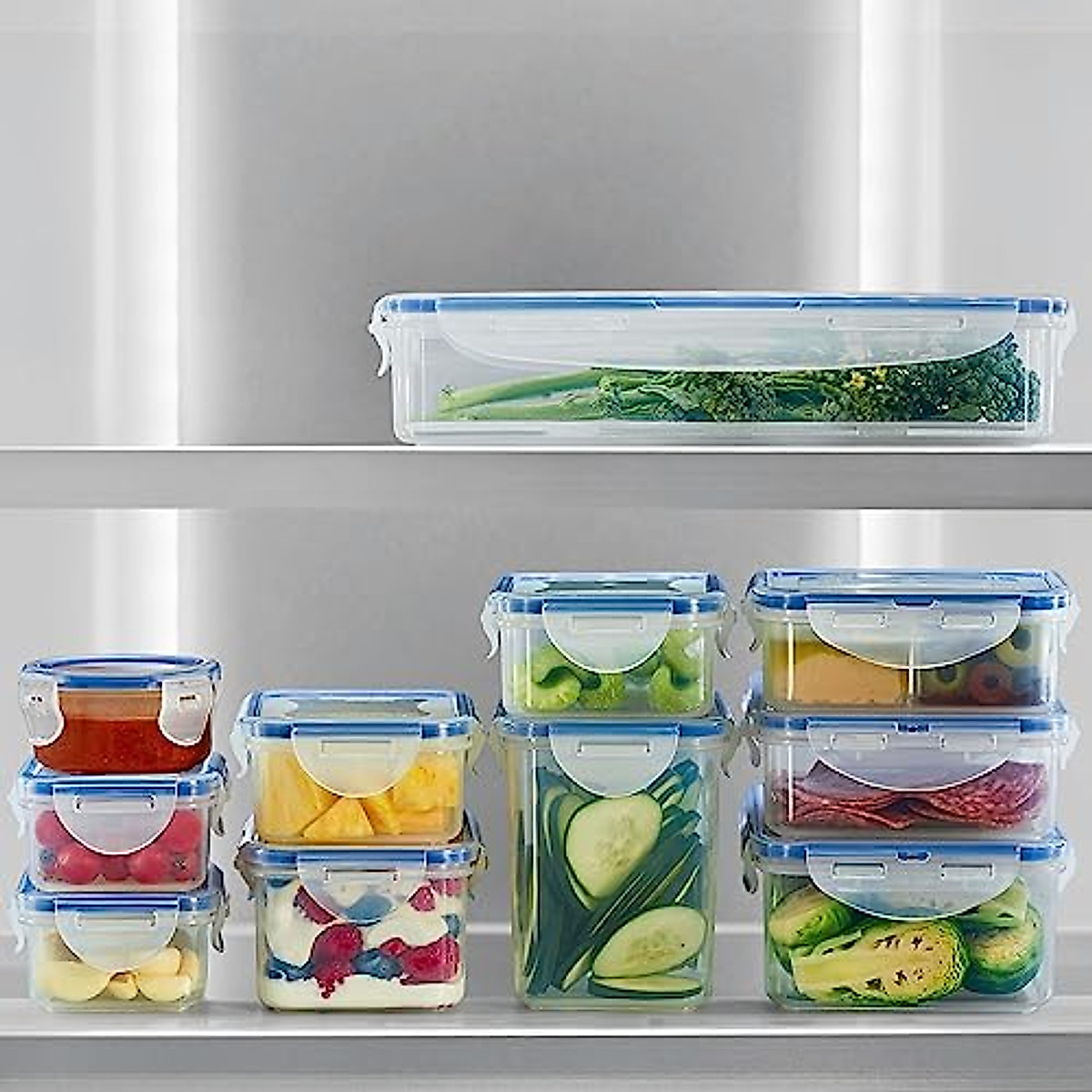 LocknLock Food Storage Container Set, 10 Piece, Clear