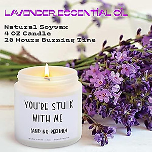 Lavender Scented Candles, Valentine Day Gifts for Him Her, Romantic Present for Women Men Boyfriend Girlfriend Wife Husband BFF Bestie, Anniversary Birthday Dating Gift