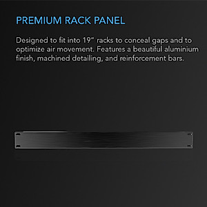AC Infinity Rack Panel Accessory Blank 1U Space for 19" Rackmount, Premium Aluminum Build and Anodized Finish