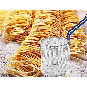 Sunrise Kitchen Supply Stainless Steel Pasta Boil Basket (2, 5" D x 9" H)