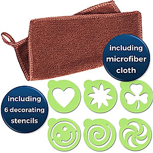 Practimondo Espresso Tamper Set - 51mm Tamper - Frothing Pitcher, Tamper and Espresso Accessories - Premium Barista Espresso Hand Tamper Set (51mm, Wooden Handle)