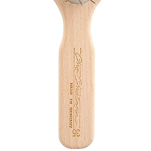 Chris Christensen 35 mm Oval Pin Dog Brush, Original Series, Groom Like a Professional, Stainless Steel Pins, Lightweight Beech Wood Body, Ground and Polished Tips