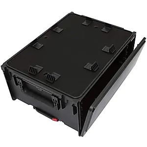 SKB Injection Molded 4U ISeries Studio Flyer Rack Case with Handle and Wheels