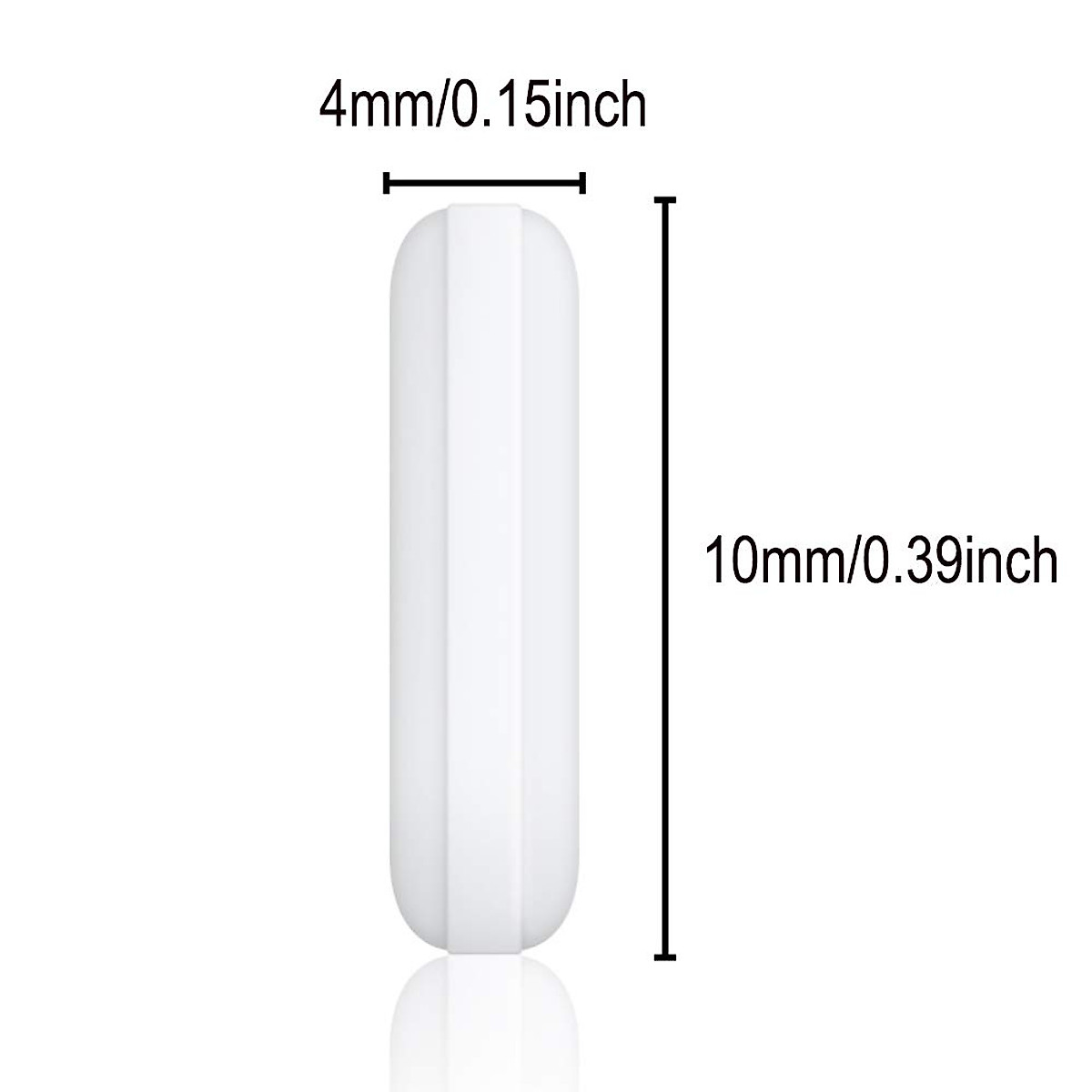 Stir Bars，5 Pcs 10mm(0.4 inch) PTFE Magnetic Stirrer Mixer Stir Bar,White Color,Laboratory Bar,Stir Plate Bar