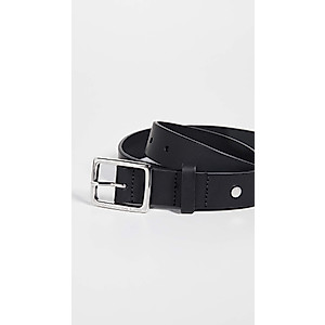 rag & bone Women's Boyfriend Belt, Black, S