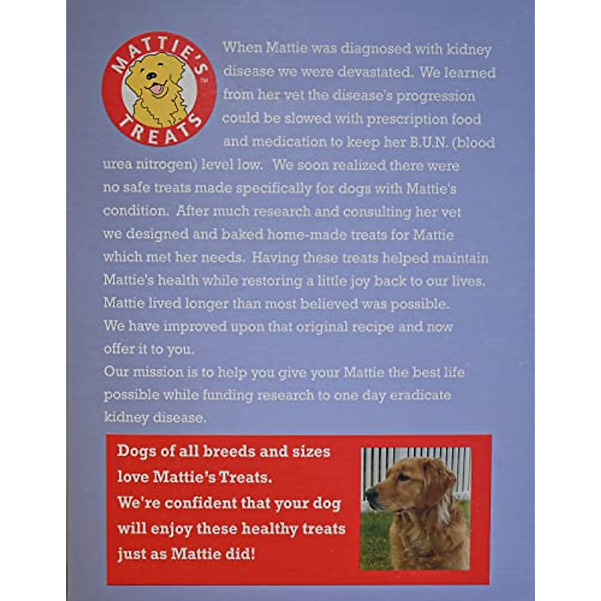 Mattie's Treats: 1 Pound Box; Low Protein, Low Phosphorus, Low Sodium Dog Treats