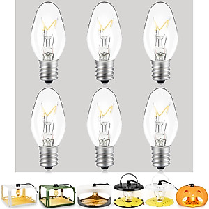 Jahy2Tech Original 6 Pcs Flea Trap Replacement Light Bulbs, Special for Flea Traps for Inside Your Home, Friendly for Kids & Pets, Warm Light