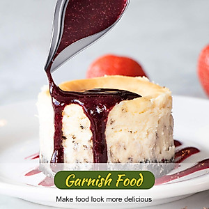 Patelai 12 Pcs Candy Dipping Tools Set Included 10 Pcs Chocolate Dipping Fork Spoons and 2 Pcs Stainless Steel Culinary Decorating Spoons Chef Art Pencil for Decorative Plates