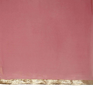 Mauve Dupatta Semi Chiffon Golden Lace Chunni Stole Neck Wrap Scarf Head Wrap Hijab for Her