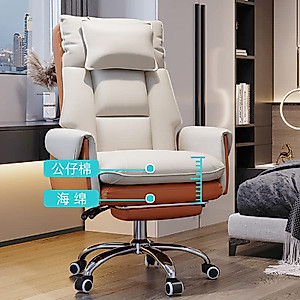 Office Chair Gaming Chair Computer Chair Office Chair Home Computer Chair Lift Swivel Chair Backrest Comfortable Sedentary Boss Chair Lunch Break Reclining Chair (Color : A, Size : One Size)