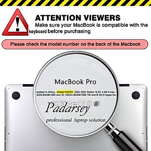 Padarsey Original Replacement CPU Cooling Fan Left and Right Set Compatible for 15" MacBook Pro A1398 2013 2014 2015 Series, Compatible Part Number KDB06105HCA03AEL KD06105HCA04AEM