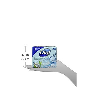 Dial Skin Care Bar Soap, Coconut Water, 4 Ounce (Pack of 3)