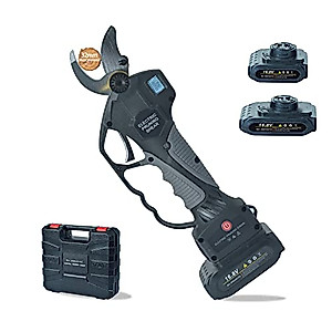 Munskine Professional Electric Pruning Shears - Cordless Trimmer with 25mm Cutting Diameter Heavy Duty- Electric Pruner with 2pcs Brushless Motor Rechargeable 2Ah & 4Ah Batteries