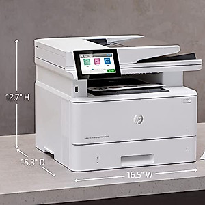 HP Laserjet Enterprise MFP M430f All-in-One Wired Monochrome Laser Printer - Print Scan Copy Fax - 40 ppm, 1200x1200 dpi, 2GB Memory, Auto Duplex Printing, 50-Sheet ADF, Ethernet, Cbmou Printer_Cable
