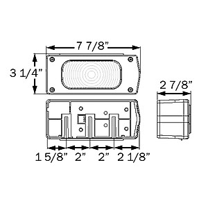 Optronics TL36RK Trailer Light Kit, Waterproof TL-36RK, Red
