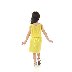 MIJOYEE Princess Dress Up Trunk Clothes for Little Girls, Dress Up Dresses Role Play Set for Little Girls Ages 3-6 Years,4 Pack