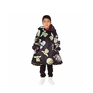 Generic Plush Lined Over-Sized Hoodie, tr2742021, Green, 4-10