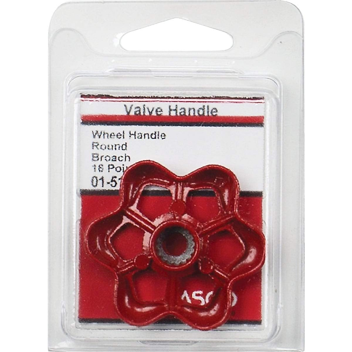 LASCO 01-5105 Metal Outside Faucet Hose Bibb Round Wheel Handle, 16 Point Broach (1/2 inch diameter)