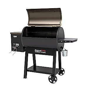 Royal Gourmet PL2032 Wood Pellet Grill on Clearance with Intelligent Digital Control System & Auto-Feed System, 786 Square Inches of Cooking Area, Bronze