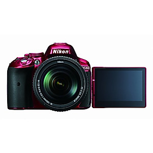 Nikon D5300 24.2 MP CMOS Digital SLR Camera with Built-in Wi-Fi and GPS Body Only (Red)