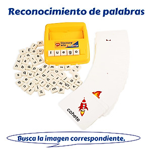 BOHS Spanish Literacy Wiz Spelling Game - Espanol Lower Case 60 Flash Cards - Preschool Language Learning Educational Toys